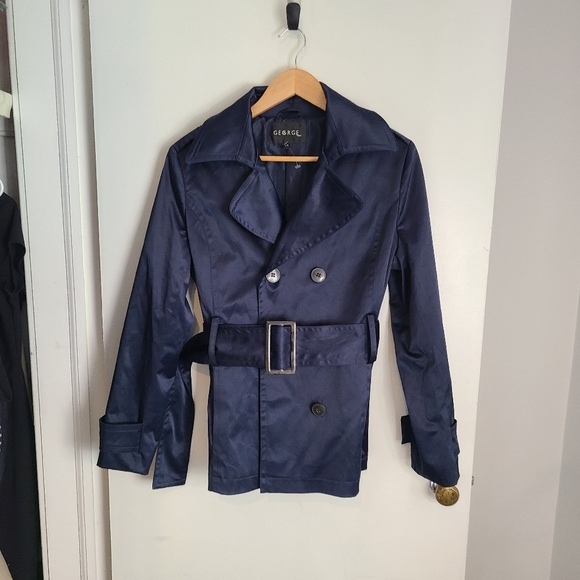 George | Jackets & Coats | George Double Breastedwaist Length Fall ...